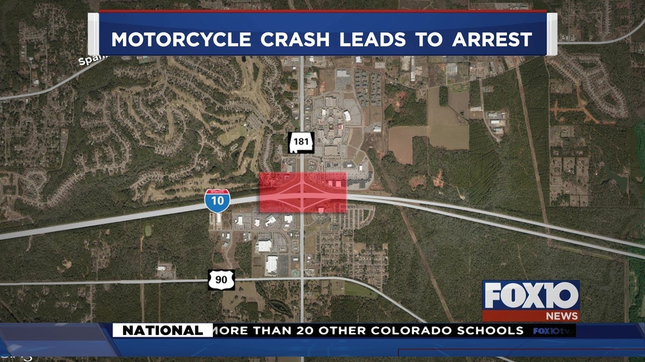Motorcycle chase on I-10 in  Baldwin County