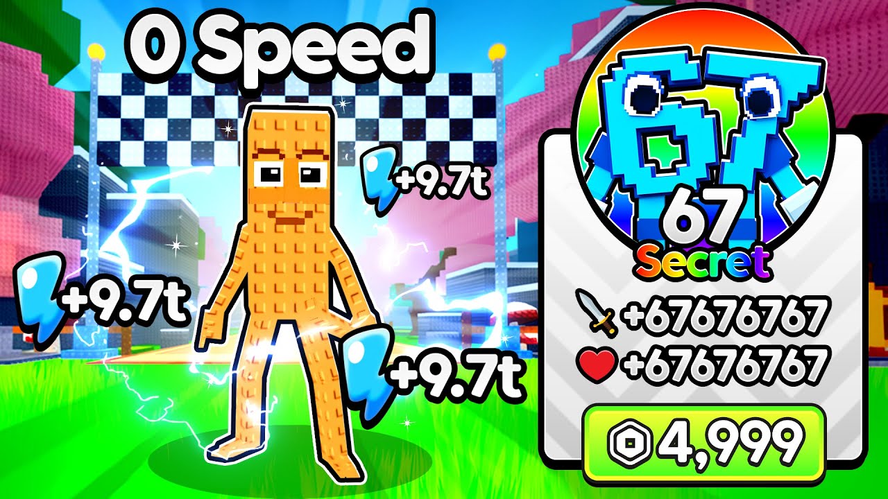 Starting Over as NOOB with STRONGEST Brainrot Pet in Brainrot Race Clicker Roblox!