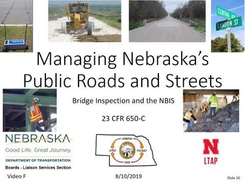 Bridge Inspection and the NBIS | NE Management