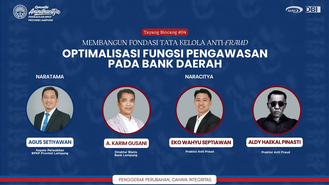 Tayang Bincang Anindhacitya #4 - 2026 - Membangun Fondasi Tata Kelola Anti-Fraud