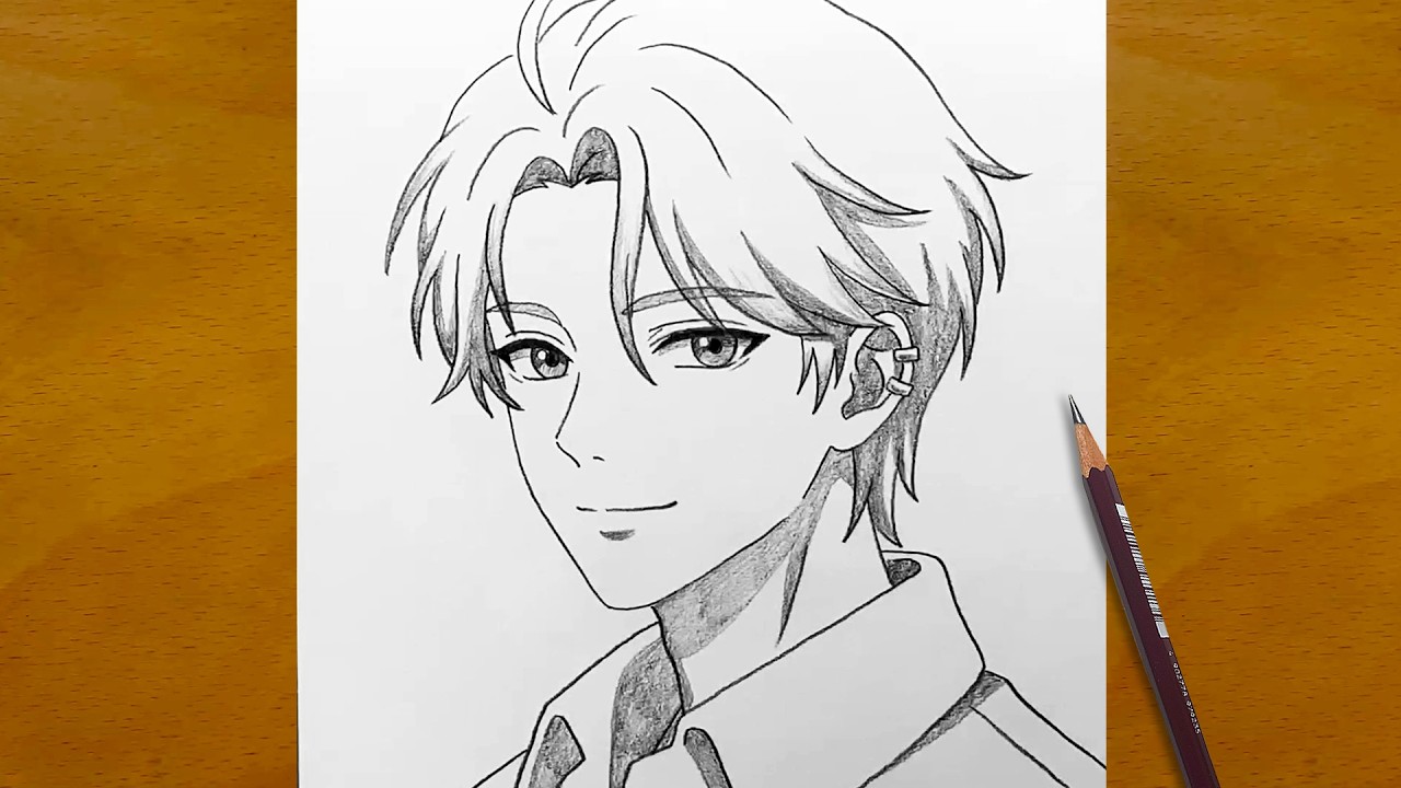 Anime Boy Pencil Sketch Process | Easy Drawing for Beginners
