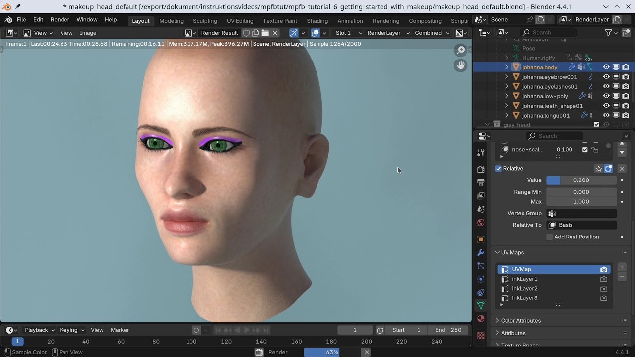 MPFB Tutorial: Getting Started with MakeUp