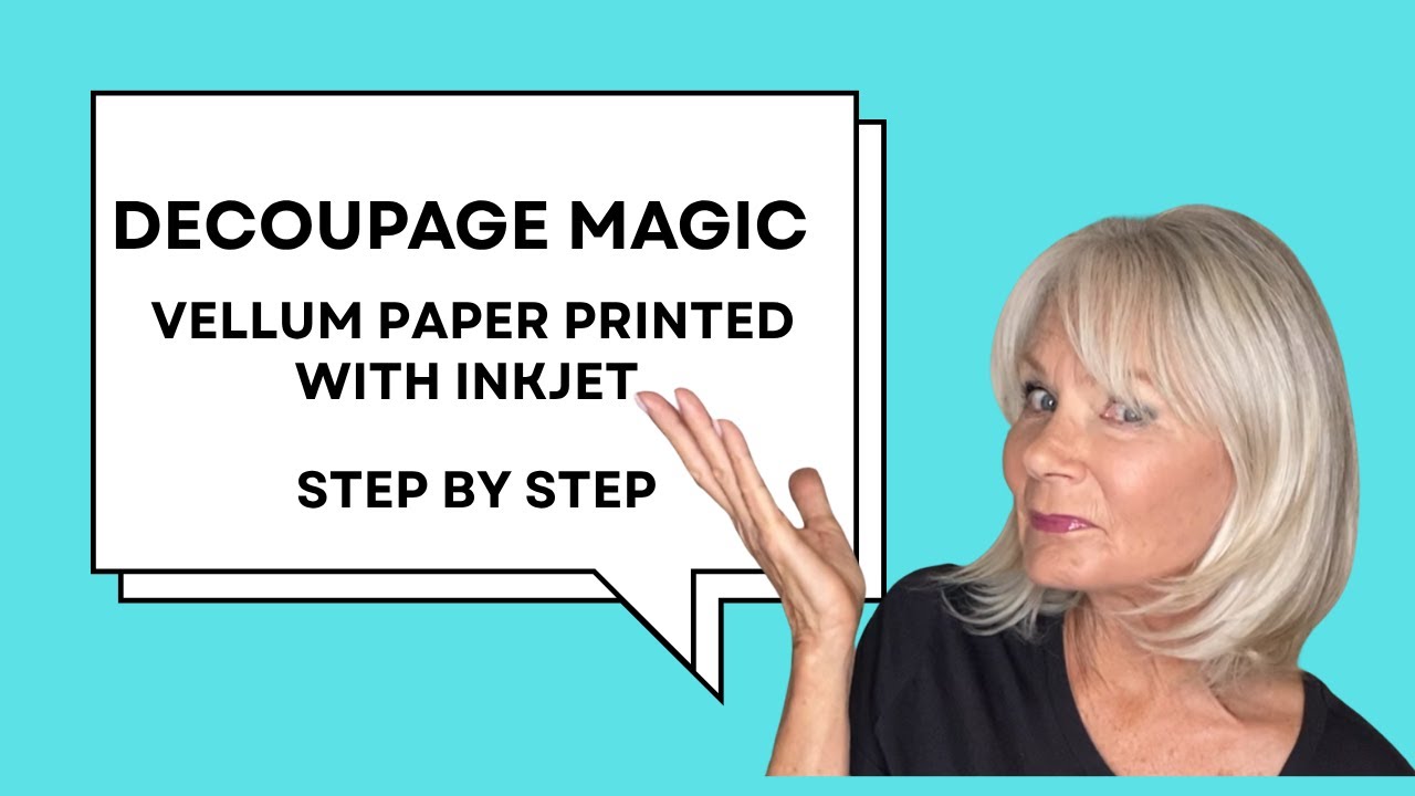 Decoupage with Vellum Paper