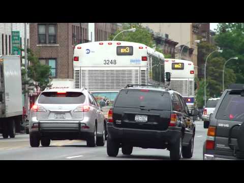 MTA Bus: 2005-06 MCI D4500CL BM2 & BM3 Exp Buses #3248 & #3342 at Coney Island Ave