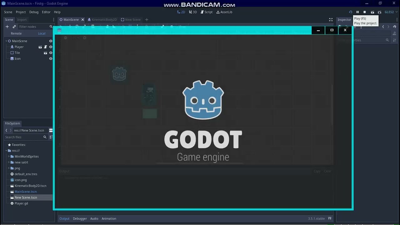 how to set default scene #error #Godot #problem # solved #gamedevelopment