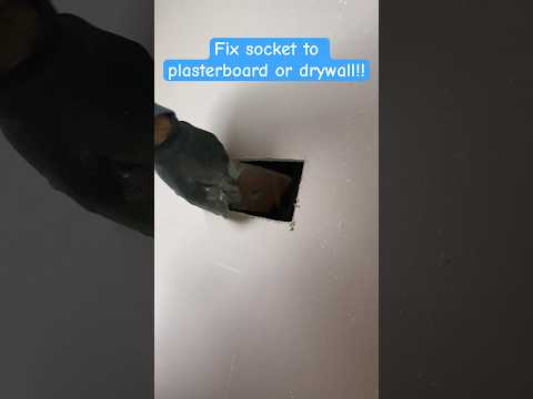 Fix socket to plasterboard or drywall!! #diy #shorts #tips #howto #holes