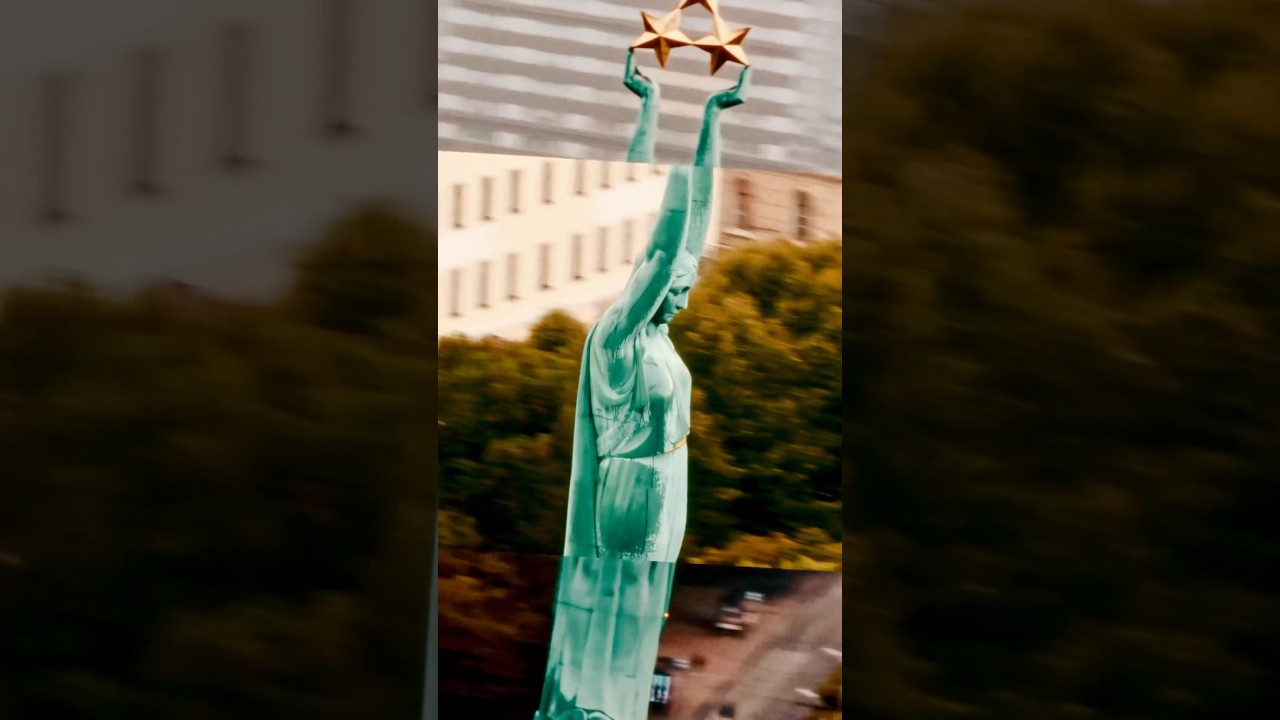 Monument of freedom #mavic4pro #riga #drone