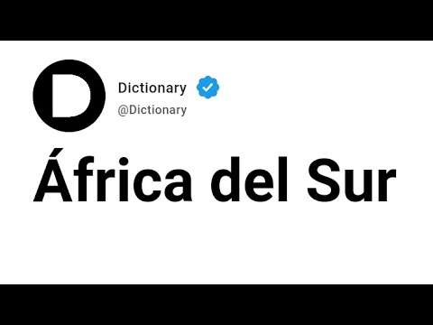 África del Sur Meaning In English