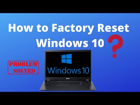 Factory reset | The Bill Sticker Alternative