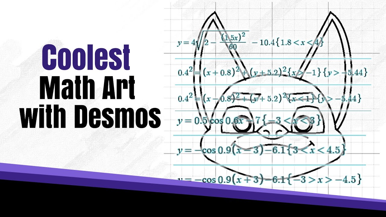 Desmos Art: Graphing Fenix the XP-PEN Mascot (Time Lapse Desmos)
