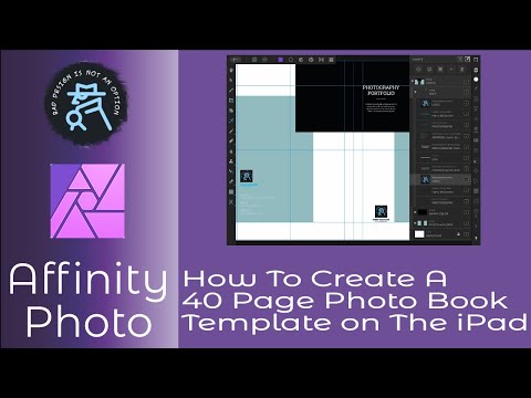 How to Create A 40 Page Photo Portfolio Book Template On The iPad, A Short Tutorial To Get Started.
