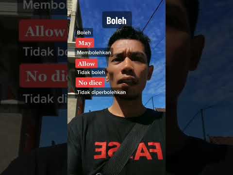 Bahasa Inggrisnya boleh