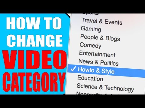 How To Change your video Category on YouTube ? 2017 (in 30 seconds)