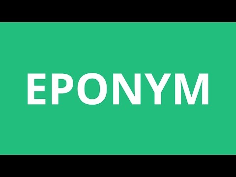 How To Pronounce Eponym - Pronunciation Academy