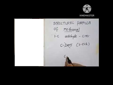 how to draw structural formula of methanal ||science1||@parveenansari