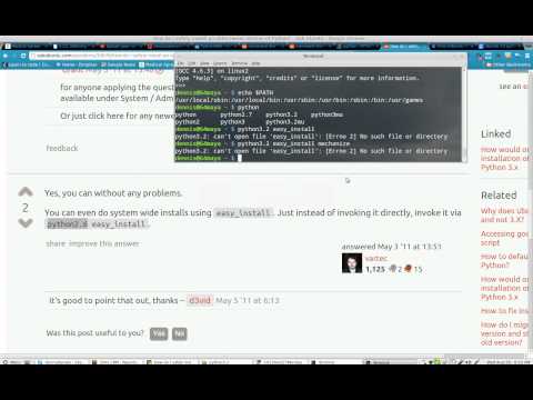 linux mint 13: Trying to get pythonpath to python3.2 not python2.7 = no joy