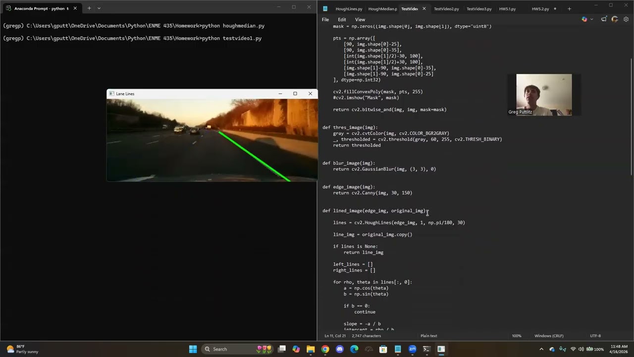 Lane Detection Using Python
