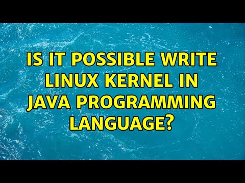 Is it possible write linux kernel in Java Programming Language?