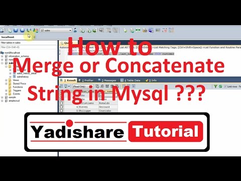 MySQL Tutorial | How To Merge or Concatenate Two String in MySQL Query