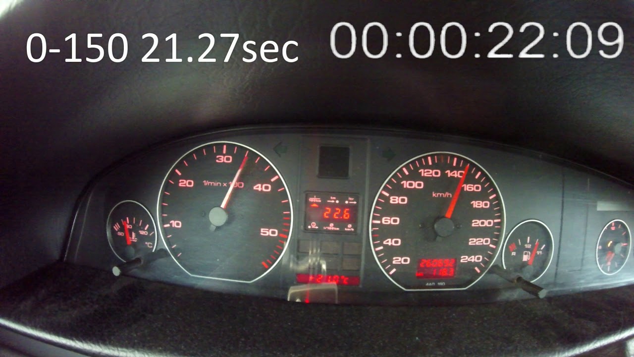 0-200 test on a very broken Audi A6 C4 2.5TDI