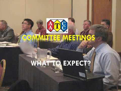AATCC Committee Meetings: What to Expect