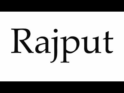 How to Pronounce Rajput