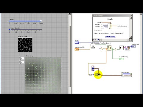 Simulation and visualization: Visualize the error bitstream as a binary image