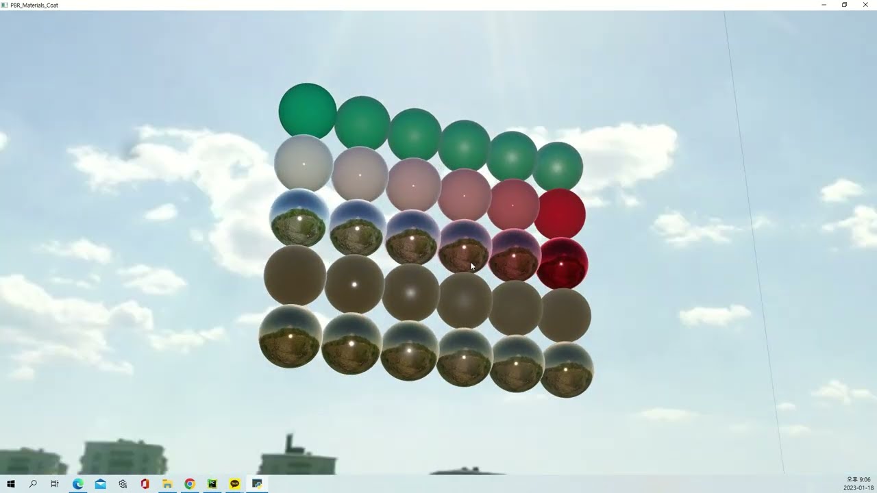 VTK Python Example - PBR_Materials_Coat