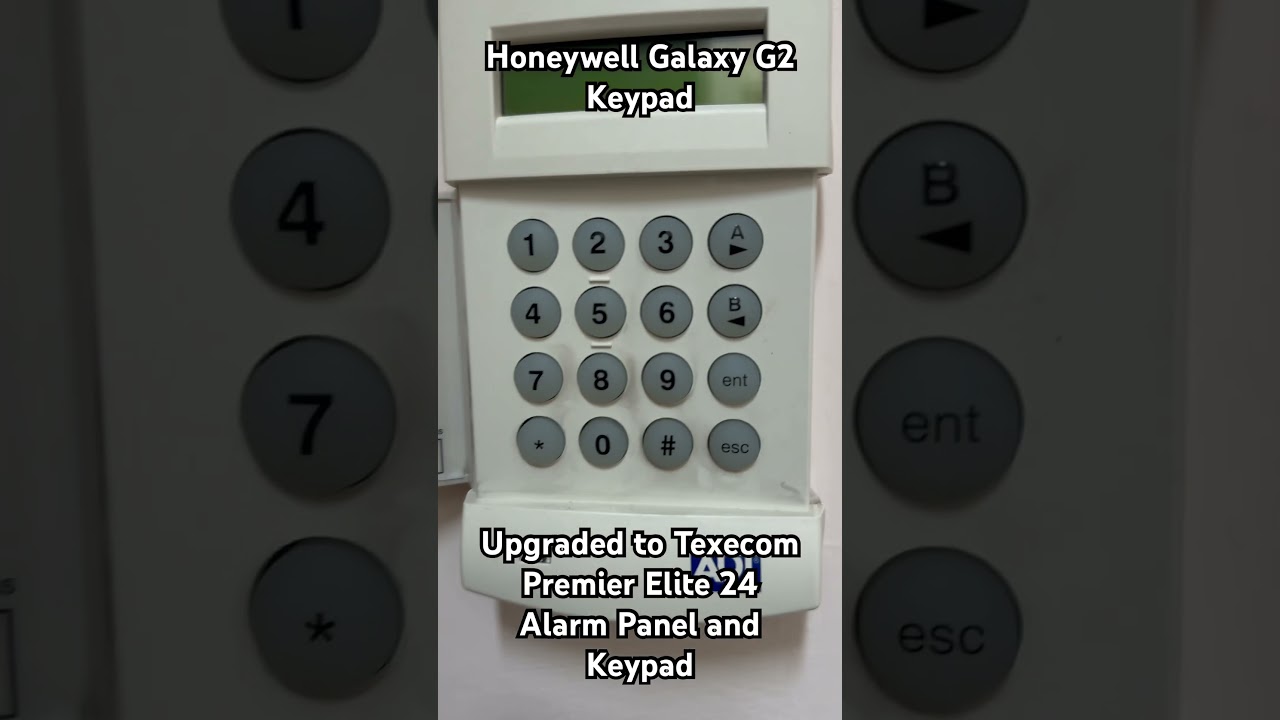 Honeywell Galaxy G2 Alarm System Upgraded to the latest Texecom Premier Elite 24 Alarm System.