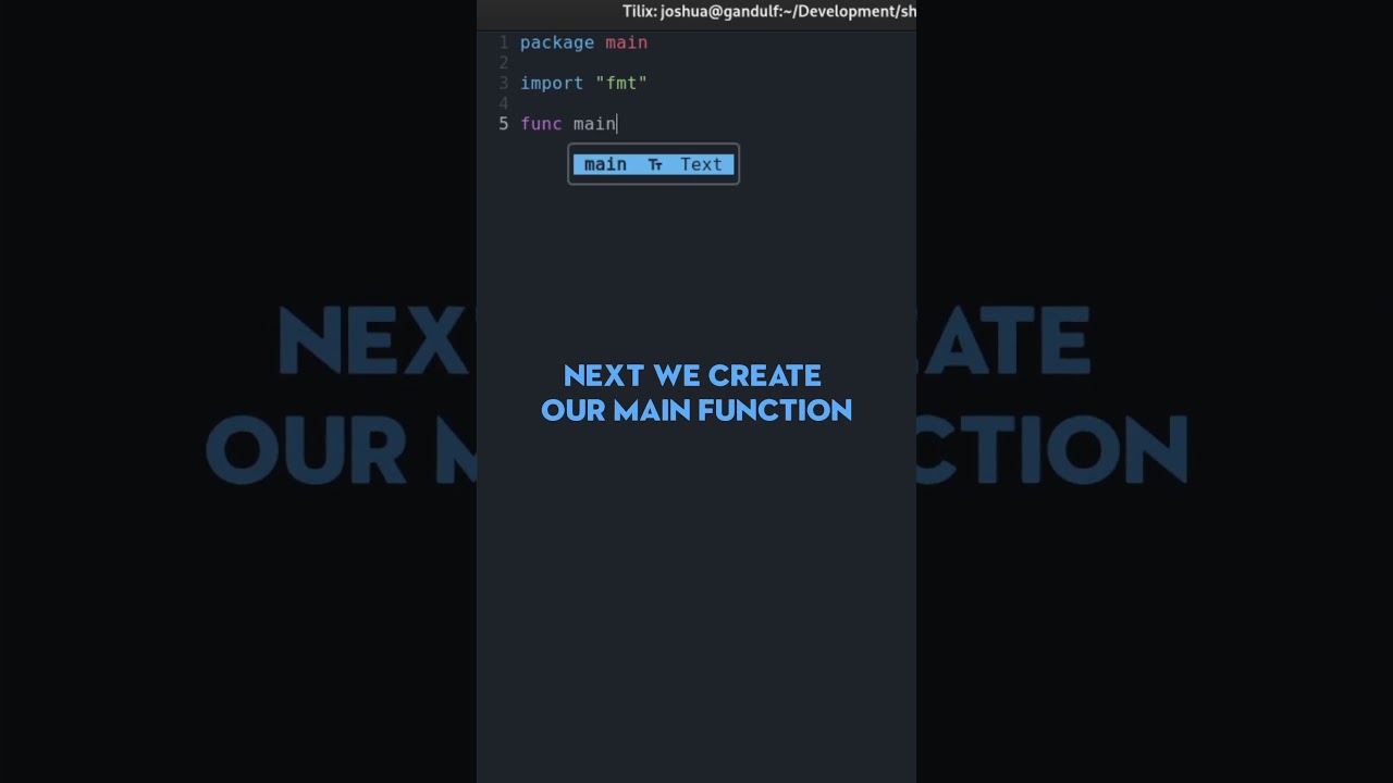 Learn Programming: Hello World in 60 Seconds | Quick Golang Tutorial #shorts