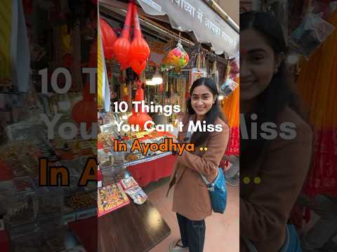 10 Must Do Things In Ayodhya 🧡 #ayodhya #viralshorts