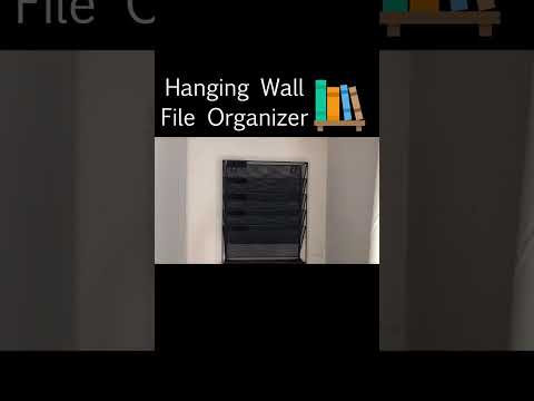 🗂️6 Tier Vertical Mount | Hanging Wall File Organizer | Easy Installation
