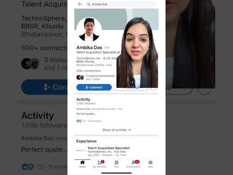 How to reach out to a recruiter on LinkedIn?