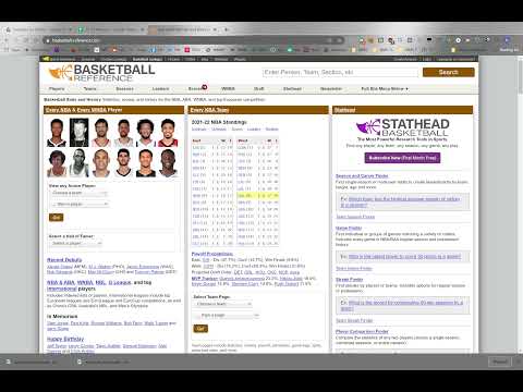 JTMFS - Download a Box Score from Basketball Reference