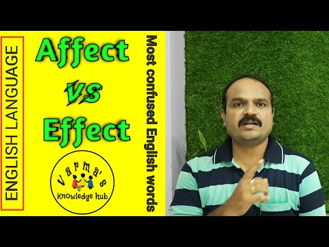 Affect or Effect ?? || Most confused words in English || With Telugu meaning