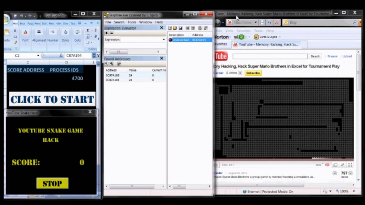 YouTube Snake Game Easter Egg - HACK Highest Score Record
