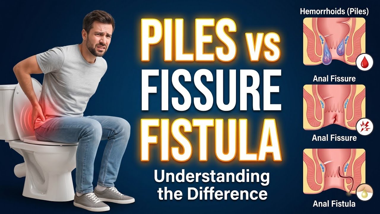 Hemorrhoids vs Anal Fissure vs Fistula Explained Simply