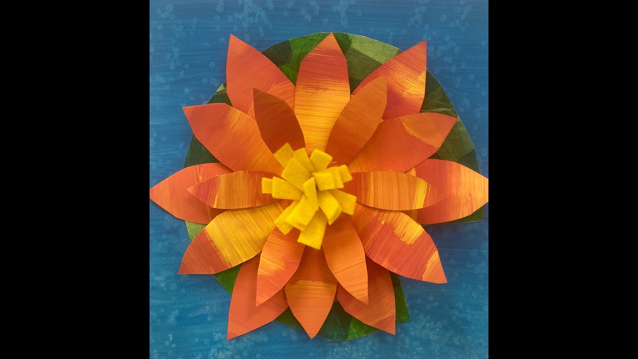 2nd Grade Waterlily Paper Sculpture Part 1/2