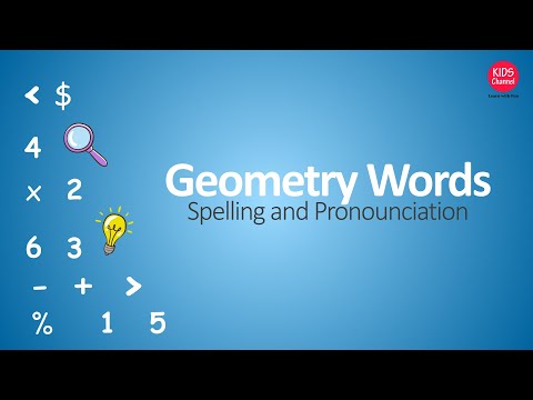 Geometry words | Geometry vocabulary | Kids Channel