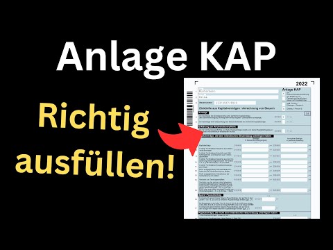 Anlage KAP 2024 ausfüllen - Einkommensteuererklärung Tutorial [Günstigerprüfung, Sparerpauschbetrag]