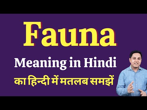 Fauna meaning in Hindi | Fauna ka kya matlab hota hai | Spoken English Class