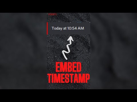 How To Add Embed Timestamps | discord.py #shorts