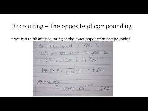 Actuarial Science - What is discounting? - Actuarial Mathematics Fundamental Concept