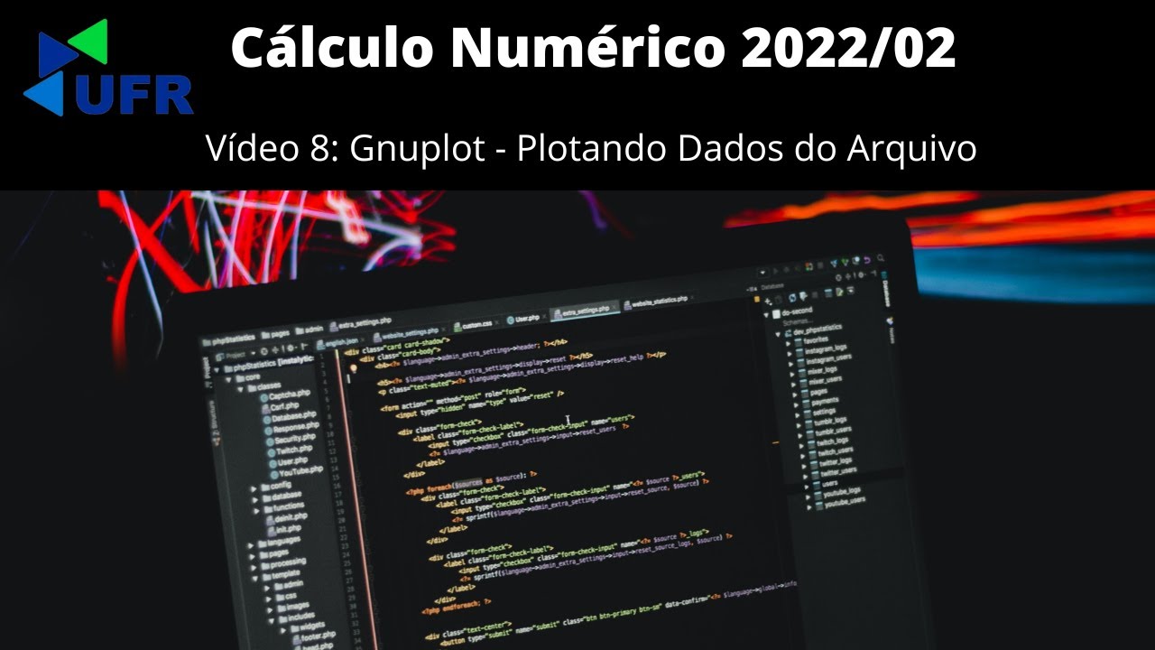 Vídeo 8: Gnuplot - Plotando Dados do Arquivo