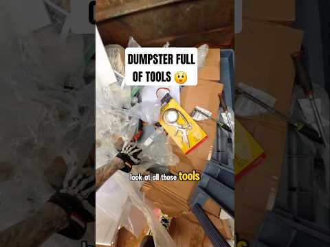 This tool store threw out and expensive cart and tons of new tools!! #dumpsterdiving #money #shorts
