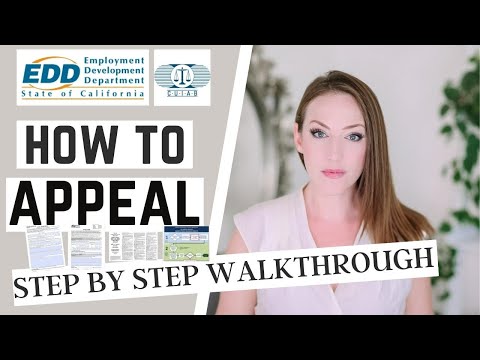 CA EDD How to Appeal - Where To Mail EDD Appeal Form, EDD Appeal Tips, EDD Appeal FAQ