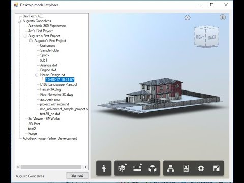.NET desktop sample app with Autodesk Forge
