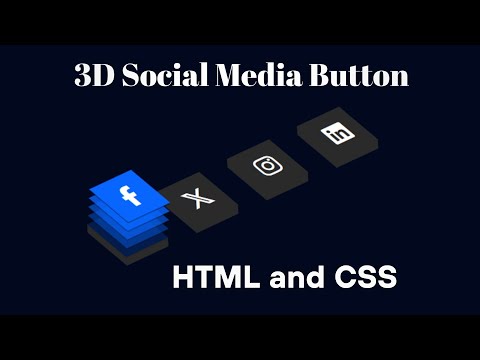 Create 3D Social Media Buttons in HTML and CSS - Free Tips Pro - Code Challenge 2025