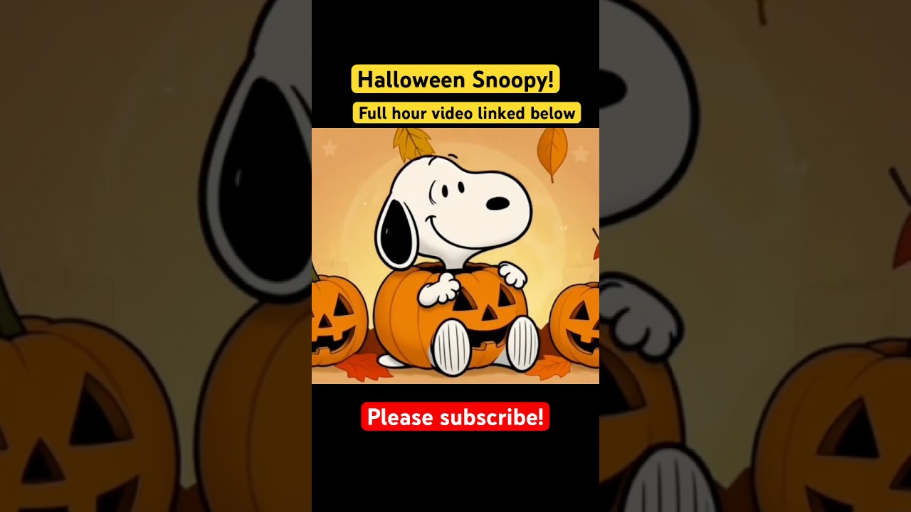 Halloween Snoopy! #charliebrown #fallvibes #snoopy #peanuts #halloweenambience #halloweenforkids