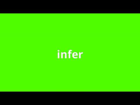 what is the meaning of infer.